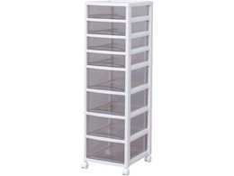 アイリスオーヤマ スーパークリアチェスト ホワイト／クリアブラウン 浅4段深4段 4943767が9,405円【ココデカウ】